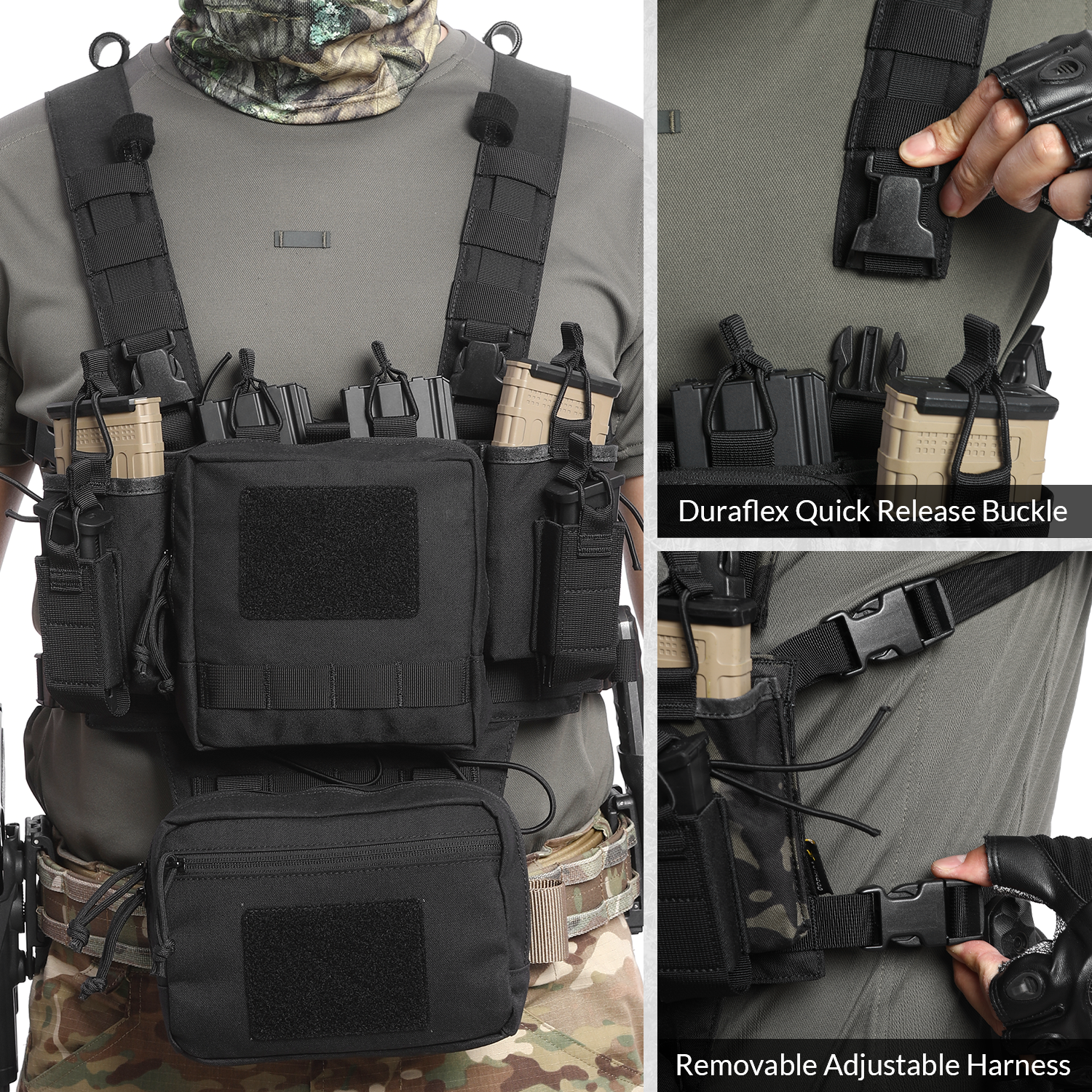 Meet the Adjustable & Detachable Tactical Chest Rig That's Charming ...